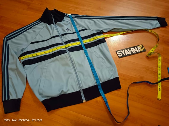 Vintage Adidas Track Top Jacket RARE 70s Ventex - Gem