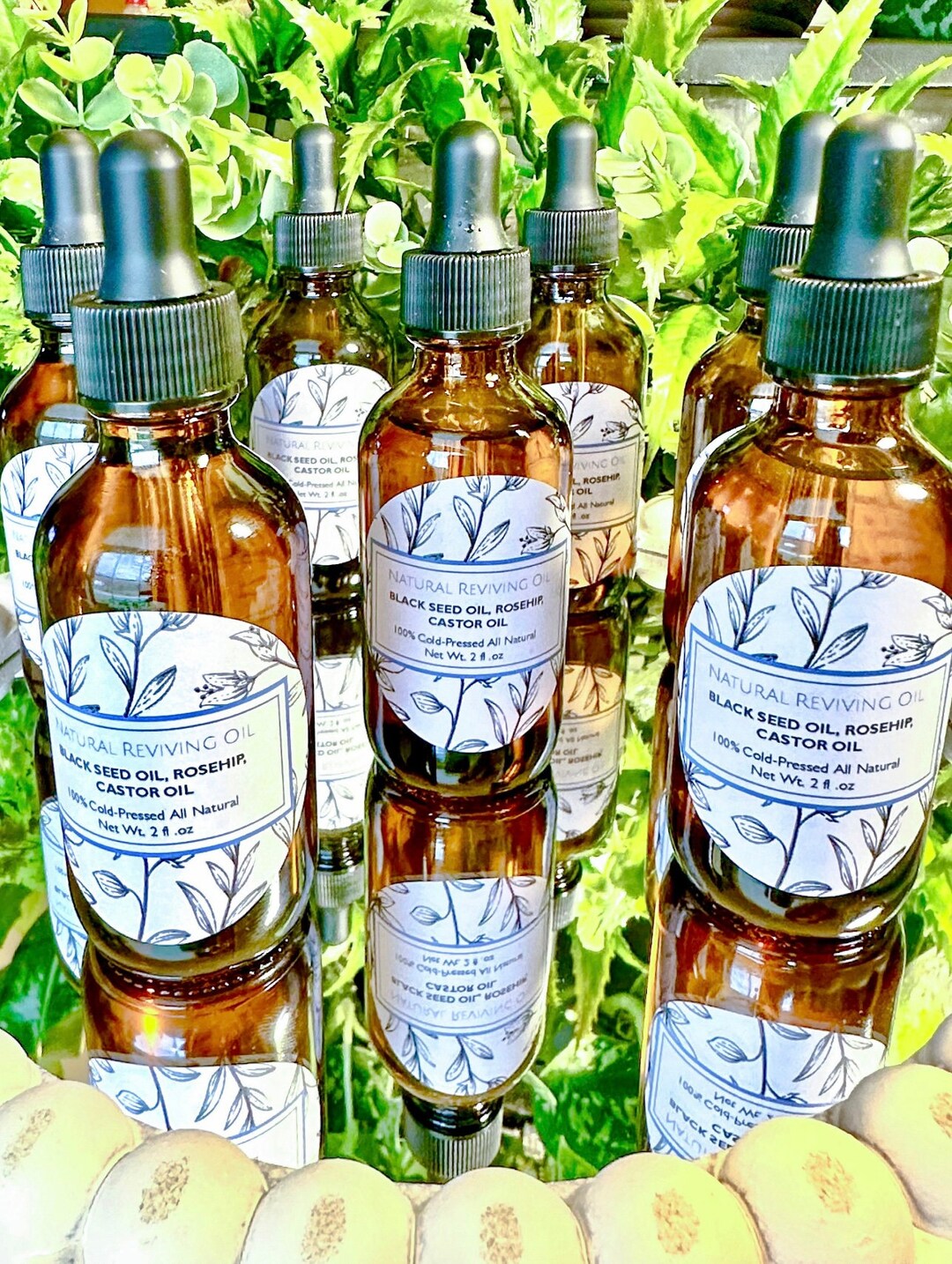 Organic Reviving Face Serum, Black Seed, Rose Hip, Castor Oil - Etsy