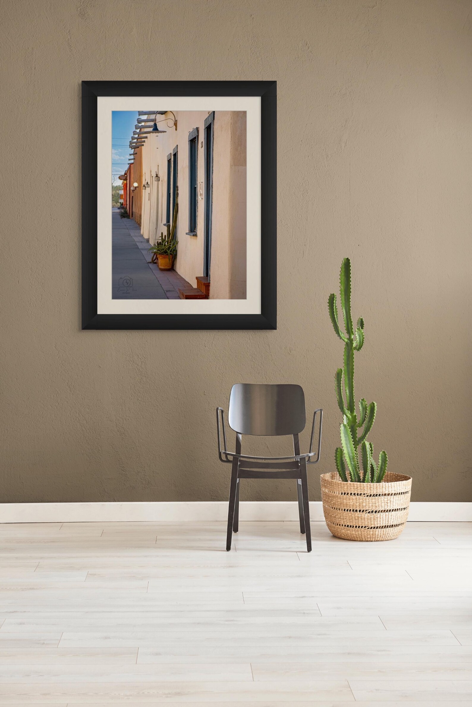 Adobe Row Old Town Tucson Vintage Art Photo Southwestern Wall Decor ...
