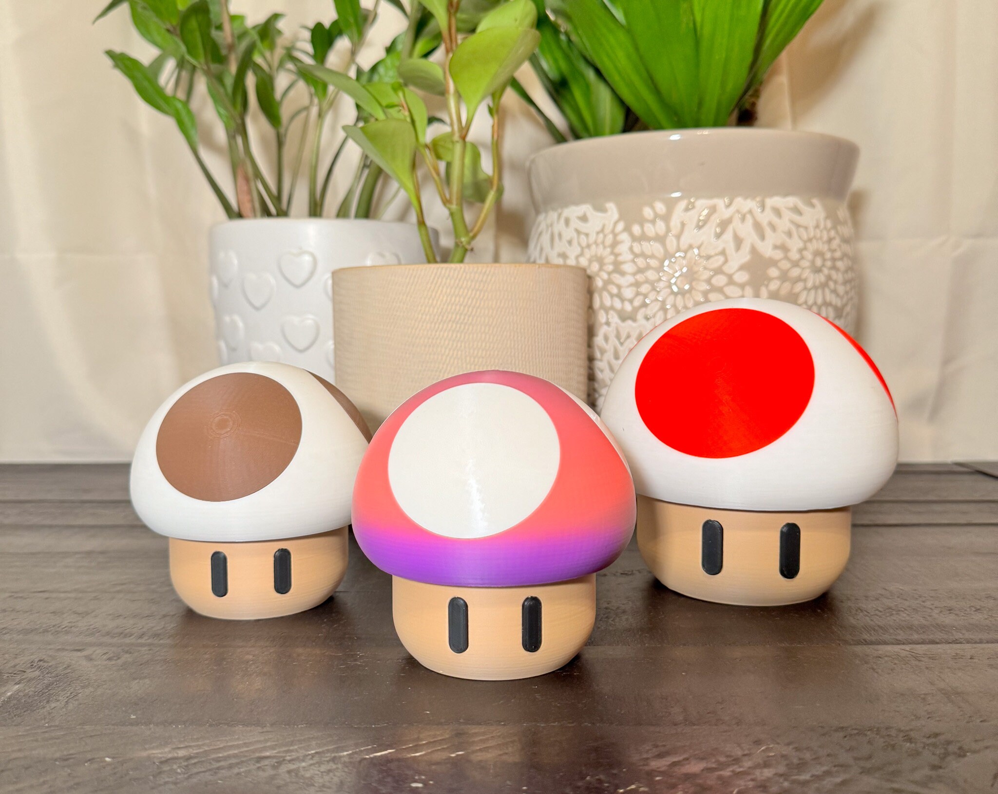 Mario Inspired Mushroom Head Screw Top Container - Etsy