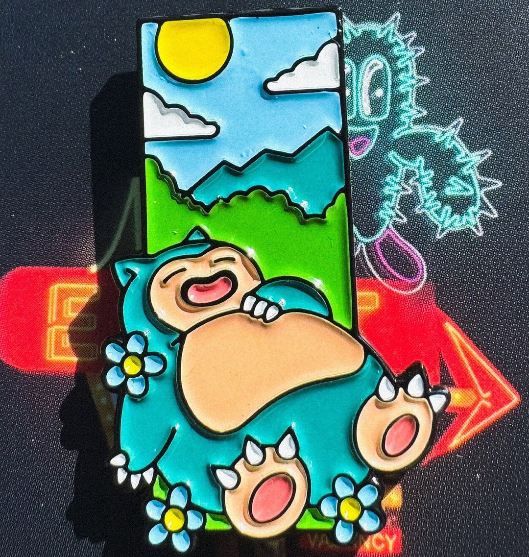 Snorlax Rest Enamel Pin - Etsy