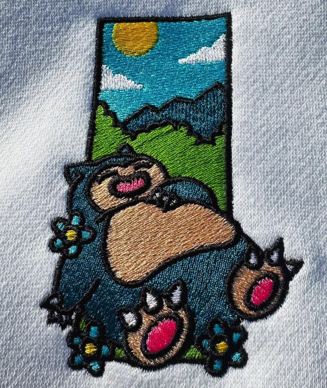 Snorlax rest Embroidered Hoodie Pokemon Gift Sweatshirt - Etsy