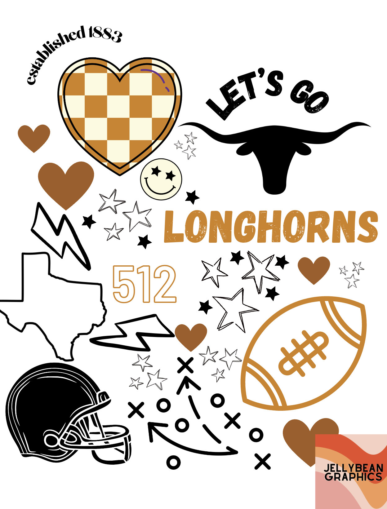 Texas Longhorn Football Clipart