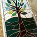 Stained Glass Tree Window Panel Suncatcher Studio Hand Crafted USA - Etsy