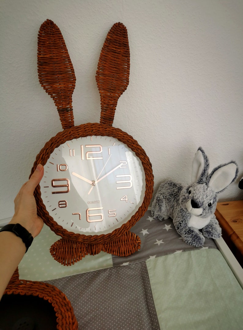 Braided Wall Clock Children's Room Decoration Gift Boy Girl Birthday - Etsy