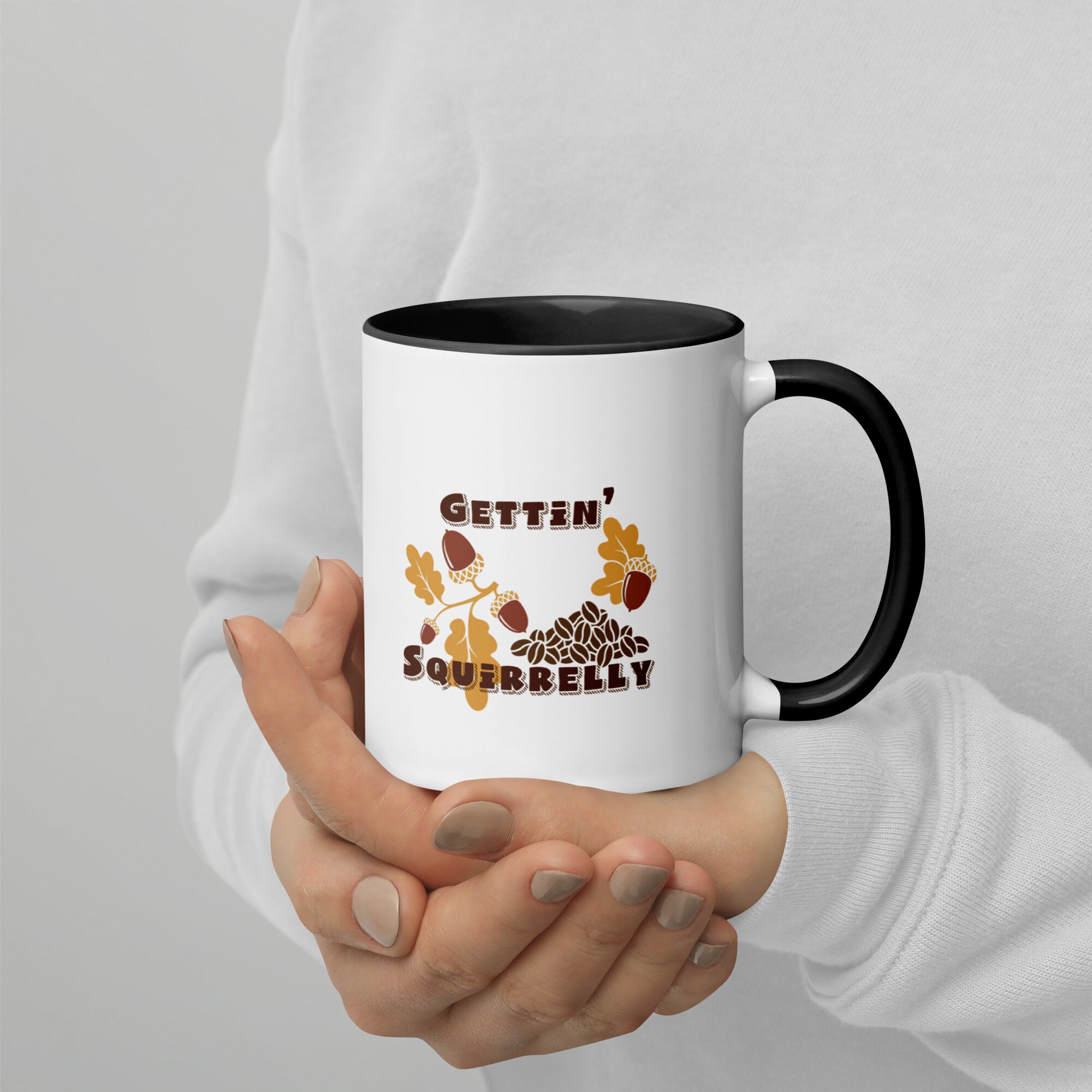 Café Critters : Gettin' Squirrelly - Squirrel Drinking Coffee/tea Mug ...