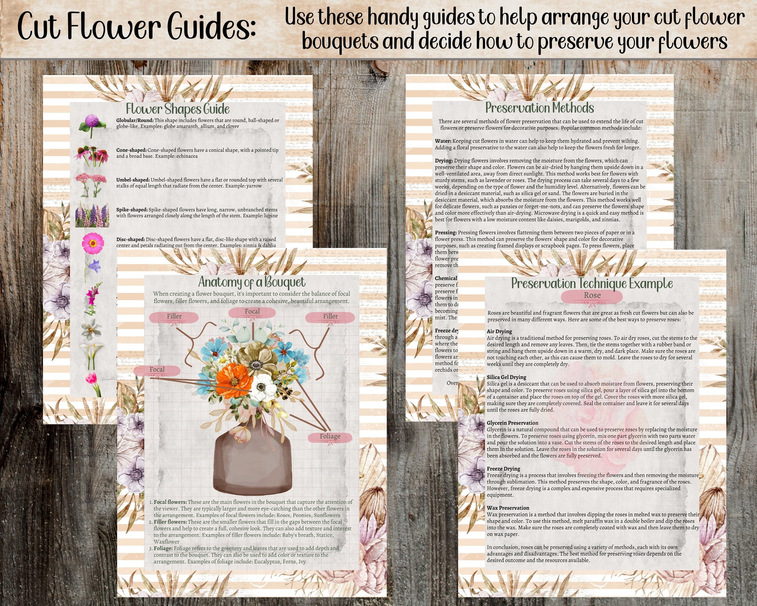 BOHO FLOWER GARDEN Planner, Pdf Boho Garden Journal, Cut Flower Garden ...