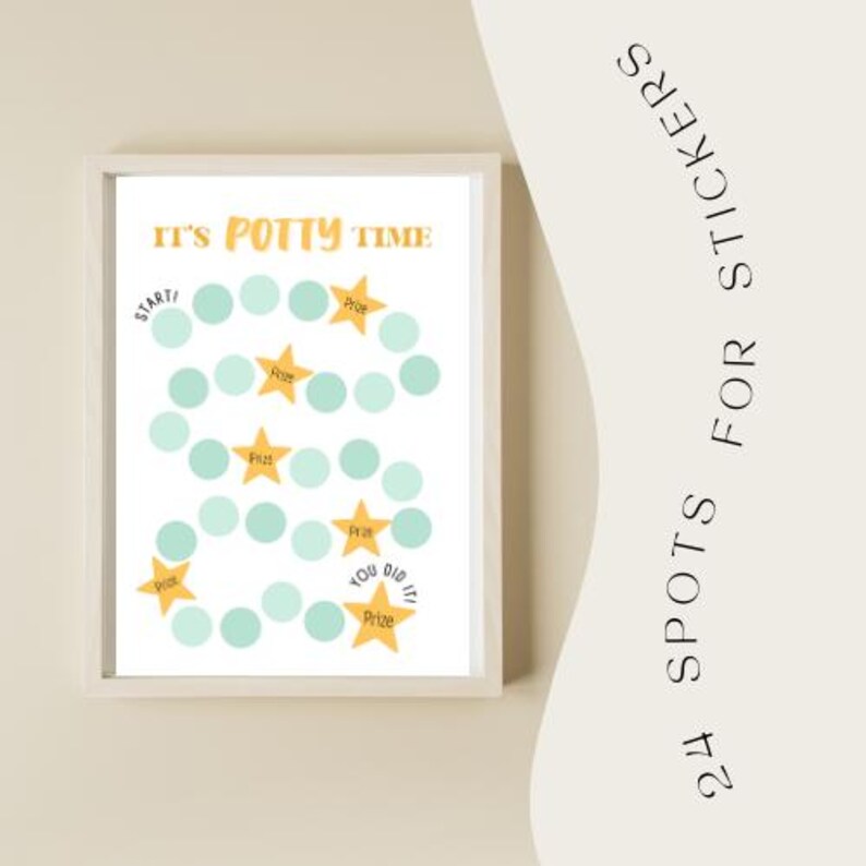 Printable Potty Training Chart | Toddler Potty Chart for Girls & Boys ...