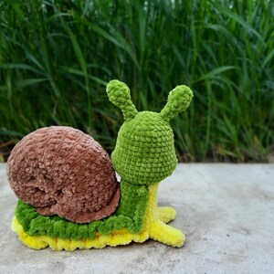 Crochet Pattern Snail Amigurumi PDF File in ENG and German - Etsy