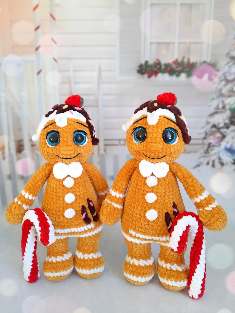 Gingerbread Crochet Pattern PDF File in ENG Christmas - Etsy