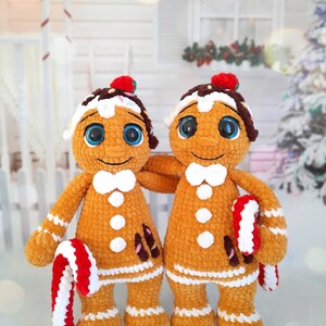 Gingerbread Crochet Pattern PDF File in ENG, Christmas Amigurumi Plush ...