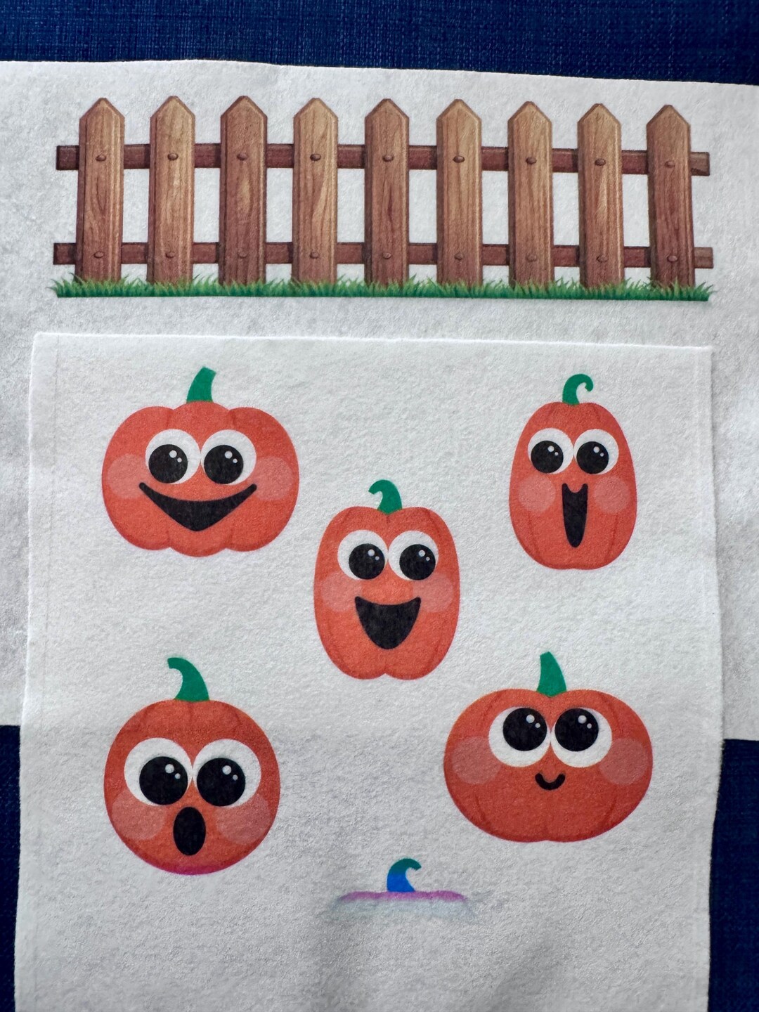 5 Little Pumpkins Sitting on A Gate - Etsy