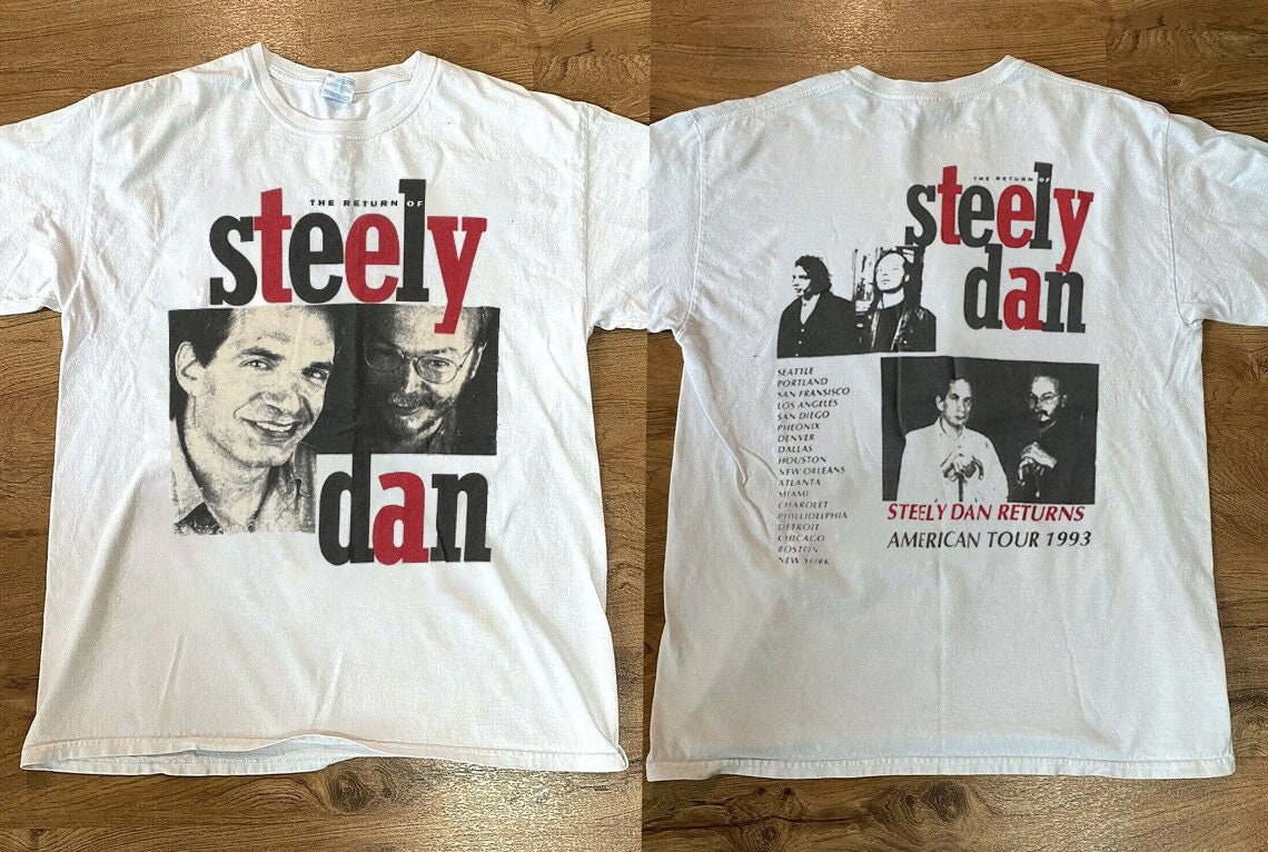 Steely Dan The Return Tour 1993 T- Shirt sold by Classy Missy | SKU 162262 | Printerval Australia