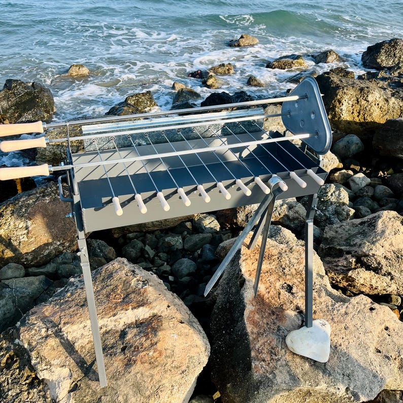 Cyprus Grill Rotisserie Outdoor Charcoal Barbecue (FOUKOU) Made in ...