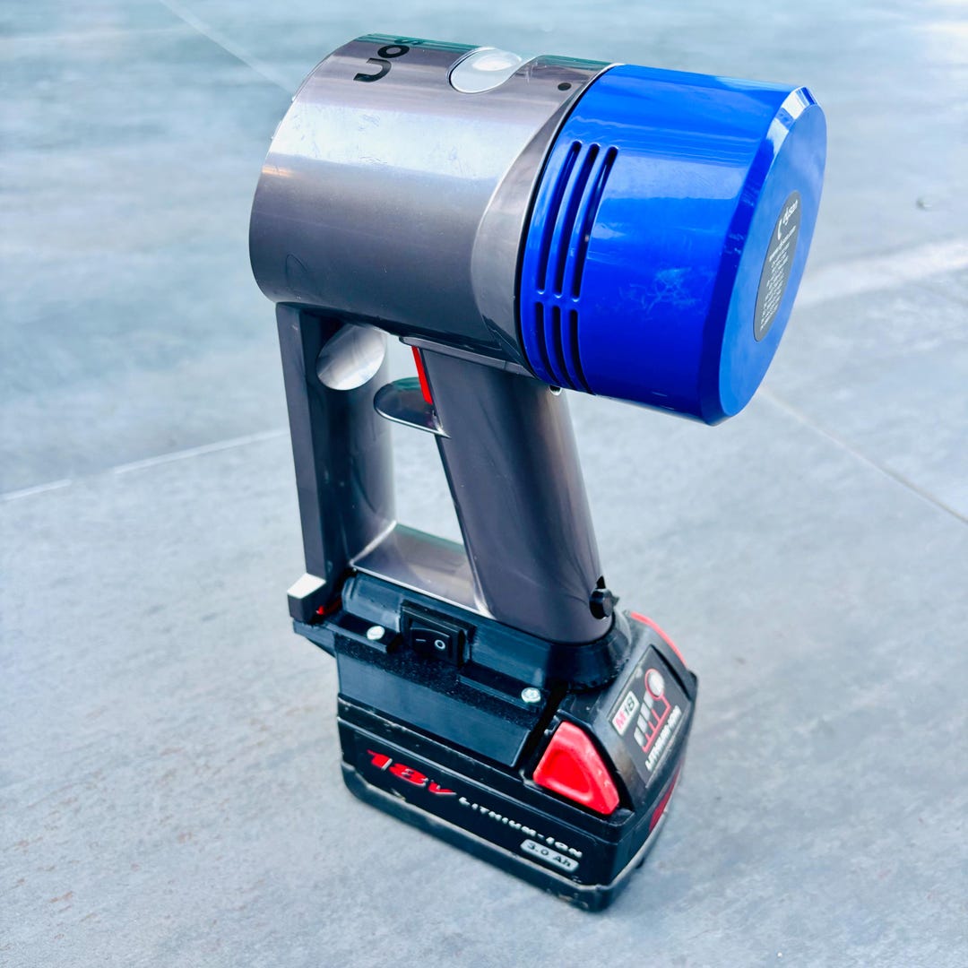 Dyson Vacuum V6 V7 V8 Adapter to Milwaukee M18 Battery Converter – 3D ...