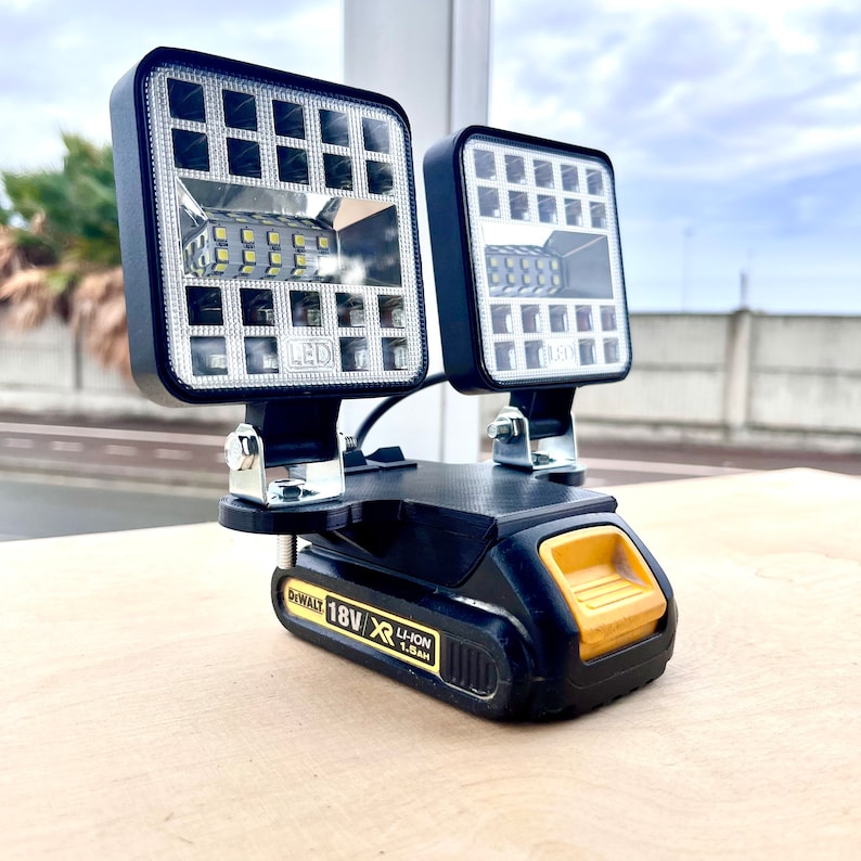 LED Dual Head Work Light for Dewalt Battery 18v/20v - Etsy