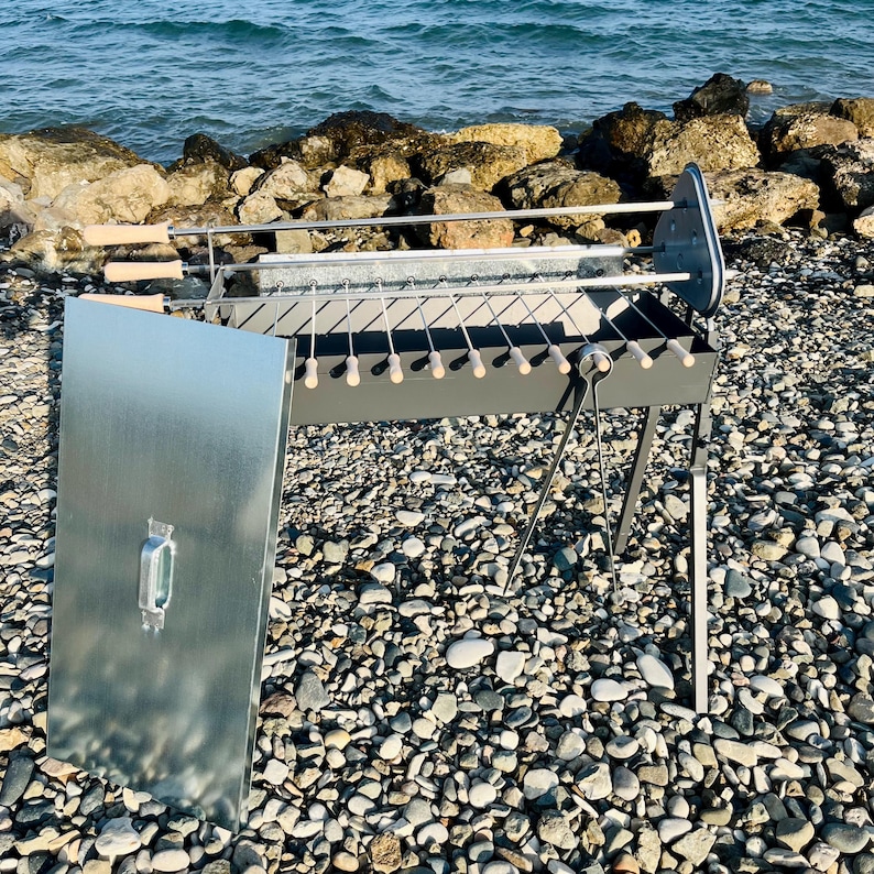 Cyprus Grill Rotisserie Outdoor Charcoal Barbecue (FOUKOU) Made in ...