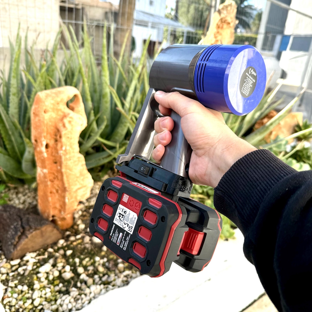 Dyson V6 V7 V8 Double Battery Adapter to Parkside/ryobi/makita/dewalt ...