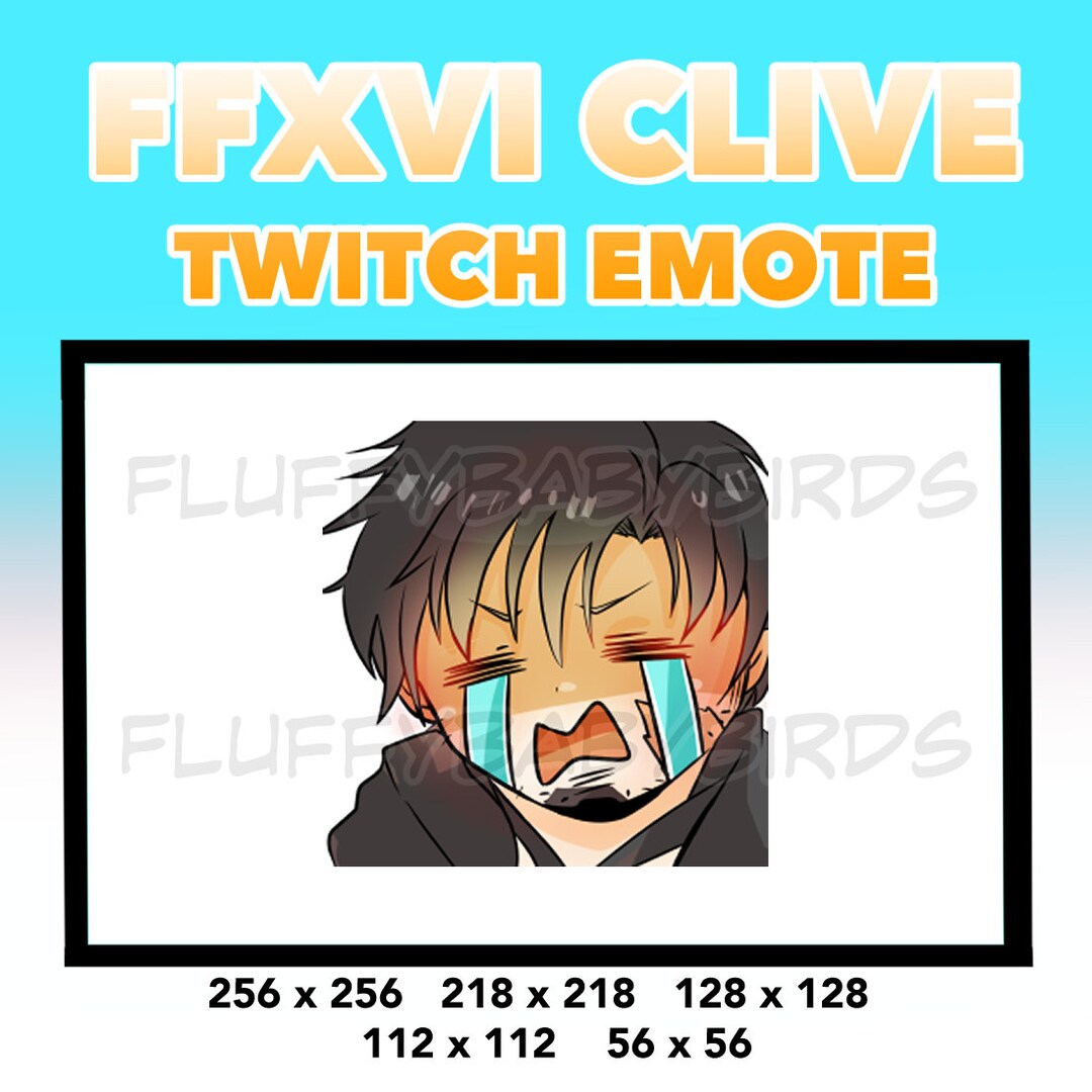 Chibi FFXVI Clive Rosfield- Cry Emote (digital Download) for Twitch ...