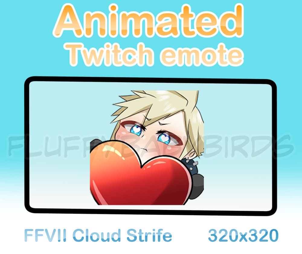 Animated Emote Chibi FF7 Cloud Strife (digital Download) for Twitch ...