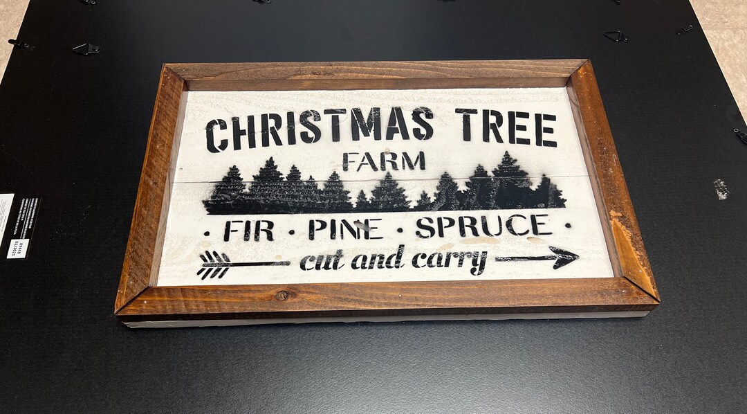 Christmas Tree Farm Sign / Farm Fresh Christmas Tree Sign / - Etsy