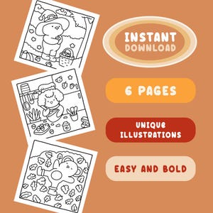 Cozy Cuddly Coloring Pages: Super Cute and Cuddly Characters in Cozy ...