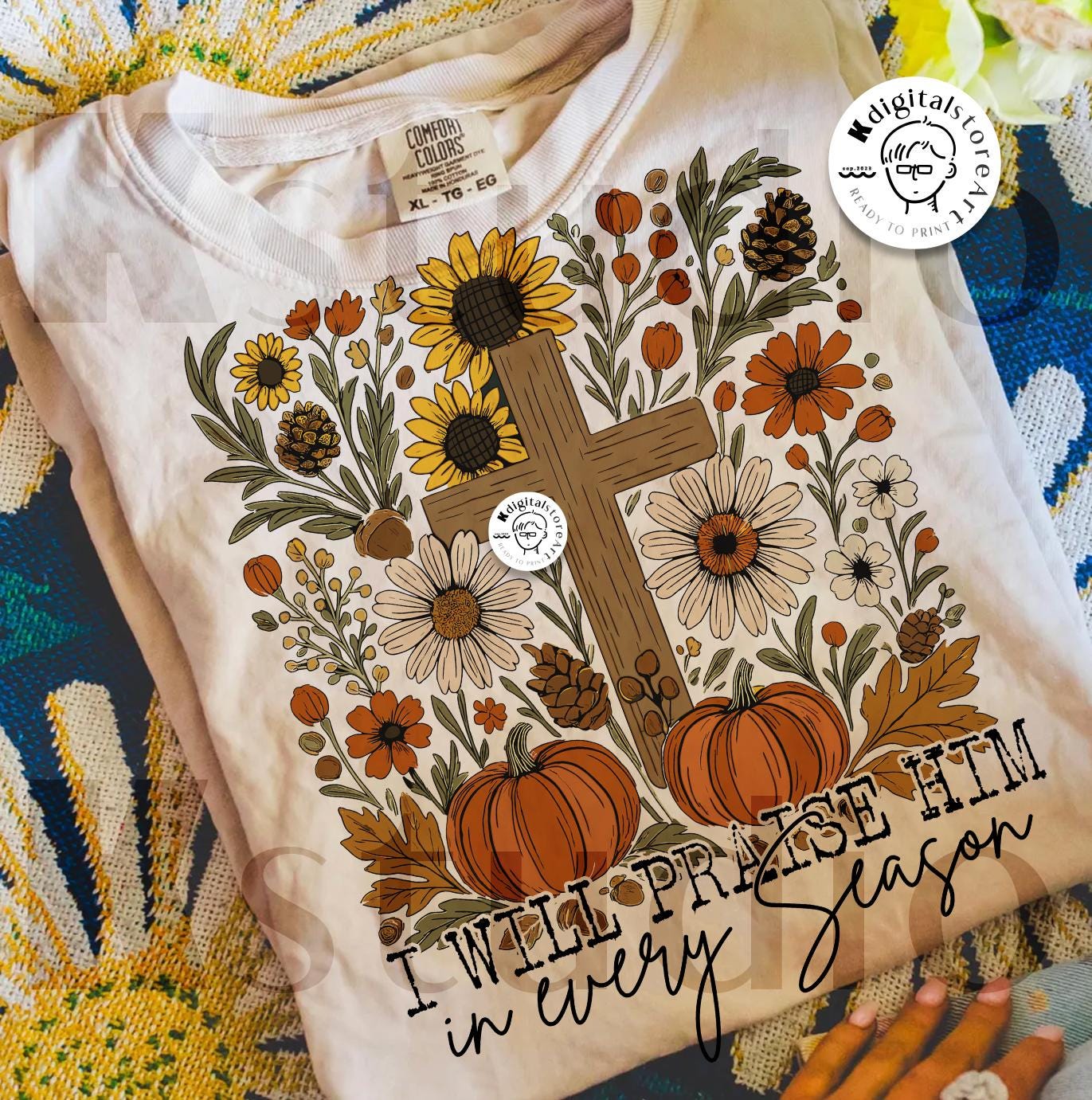 Wildflower Fall Bible Jesus God Png, Fall for Jesus, Fall Jesus Png, I ...