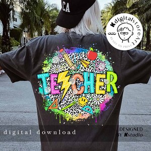 Teacher Back to School Png, Teacher Png, Teacher Shirt Design, ABCD ...