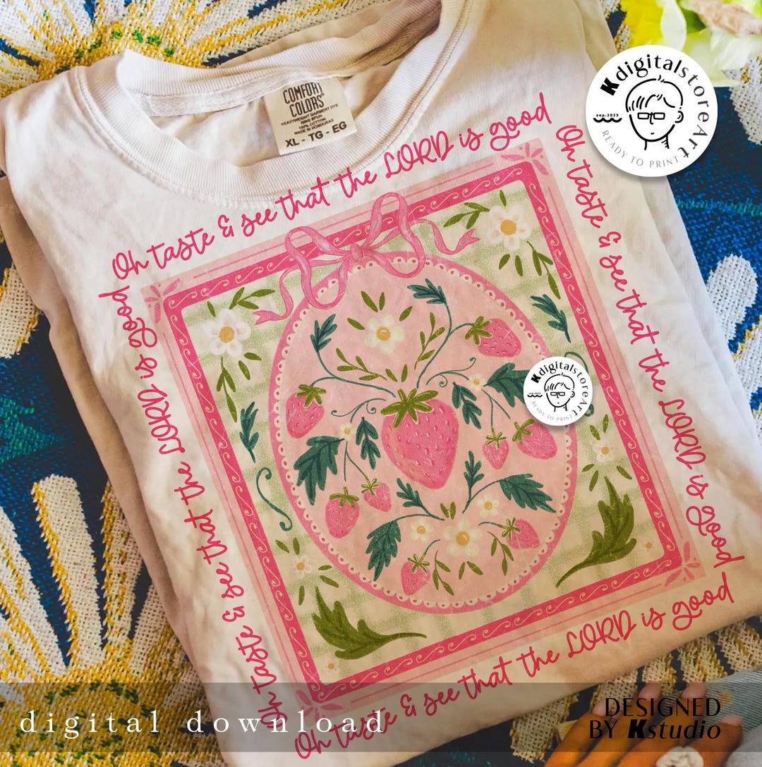 Valentine Strawberry Jesus Png, Oh Taste and See the Lord, Valentine ...