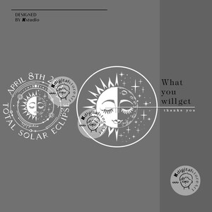 Retro Solar Eclipse Art Design, America Path of Totality Solar Eclipse ...