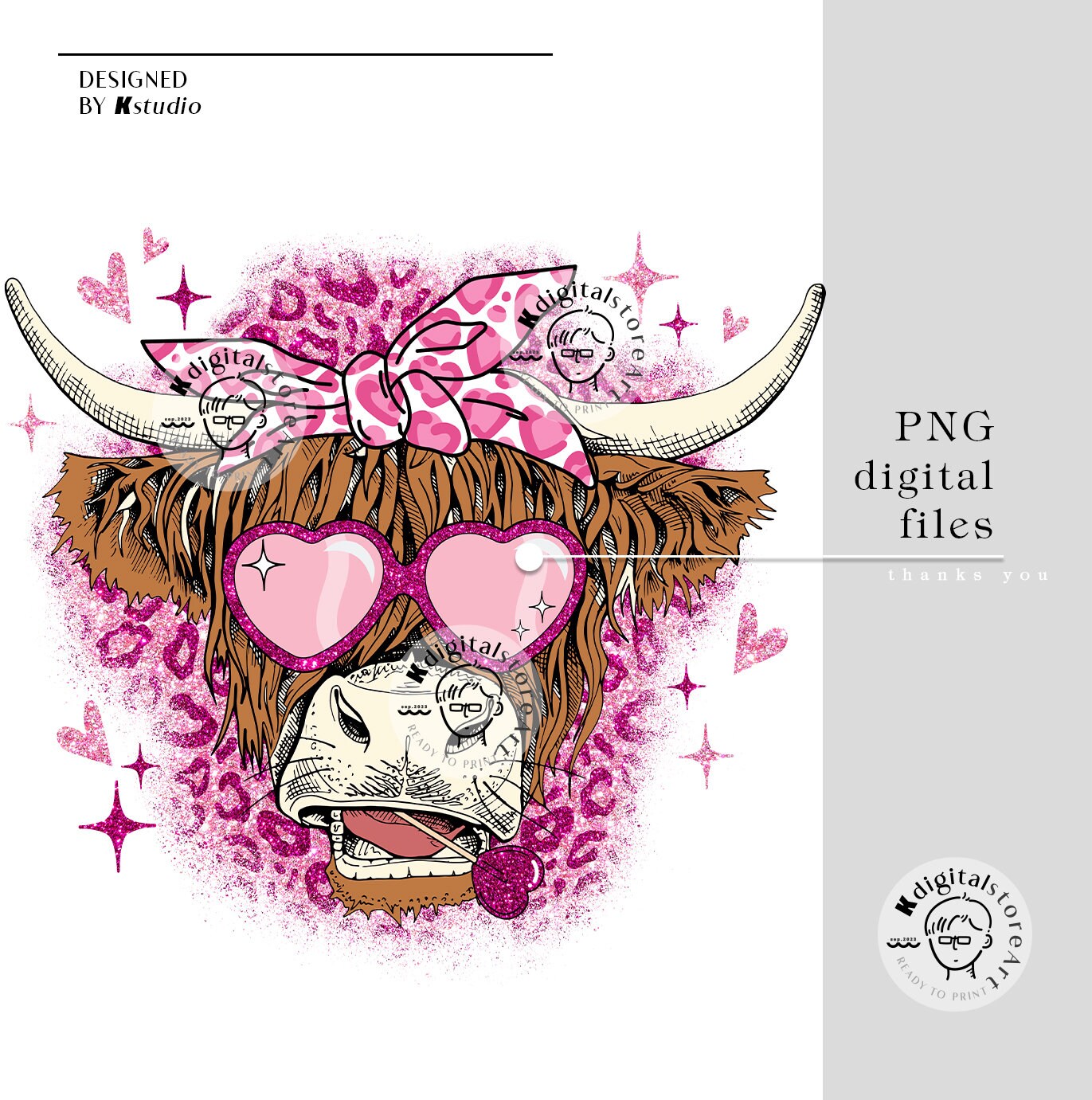 Sparkle Valentine Cow Heifer Png, Glitter Valentine PNG, Heart Love Cow ...