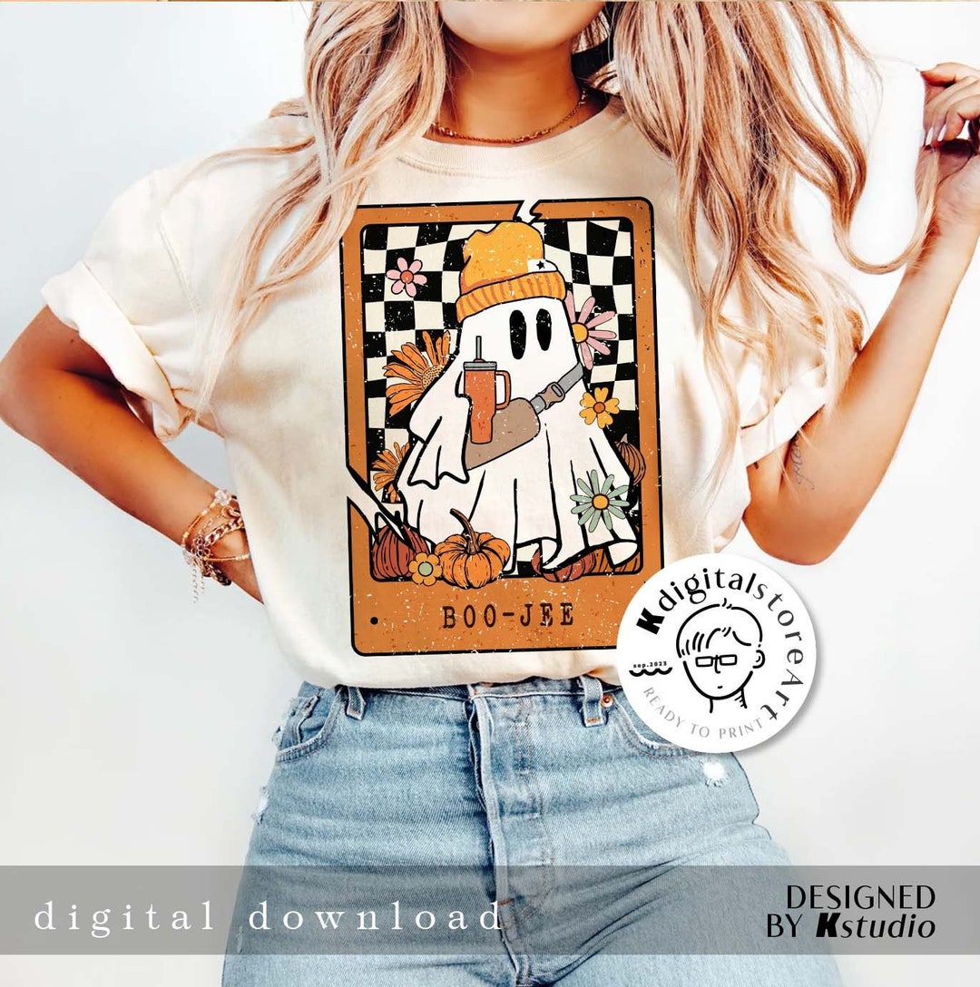 Tarot Halloween Ghost Boo Png, Halloween Ghost PNG, Halloween Shirt Png ...