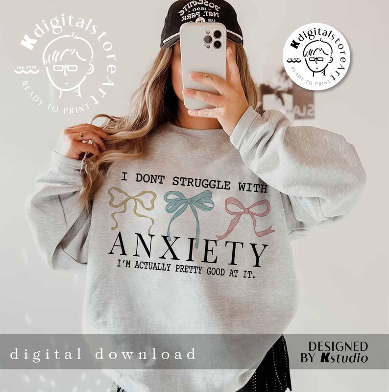 Coquette Mental Health Bow PNG, Mental Health Anxiety Png, Sleeve Shirt ...