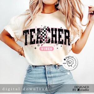 Retro Teacher Png Design, Back to School Png Design, First Day of ...