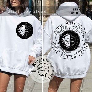 Retro Solar Eclipse Art Design, America Path of Totality Solar Eclipse ...