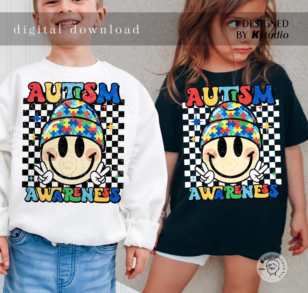 Cute Autism Awareness Png Design, Autism Shirt Design for Boy Girl ...