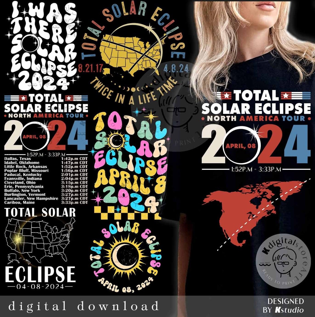 Retro Png Bundle, Solar Eclipse Bundle Png, Solar Eclipse Design ...