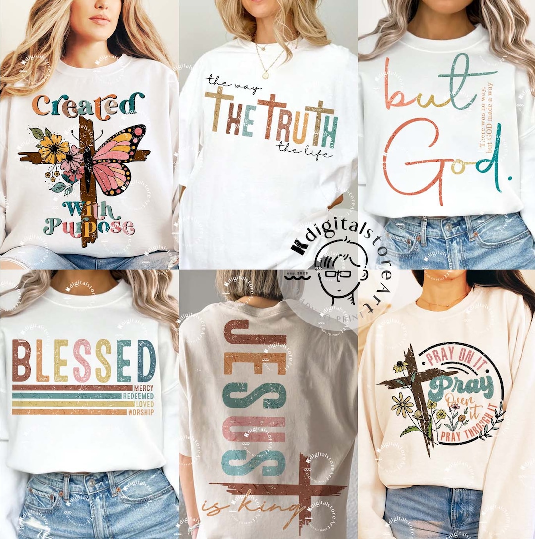 Retro Bible Png Design, Jesus Bundle, Bible Png, Bible Verse Png Design ...