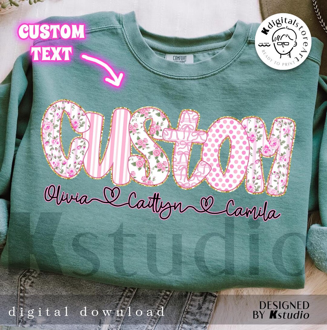 Valentine Custom Name Png, Pink Rose Mom Name Design, Name Kid Children ...