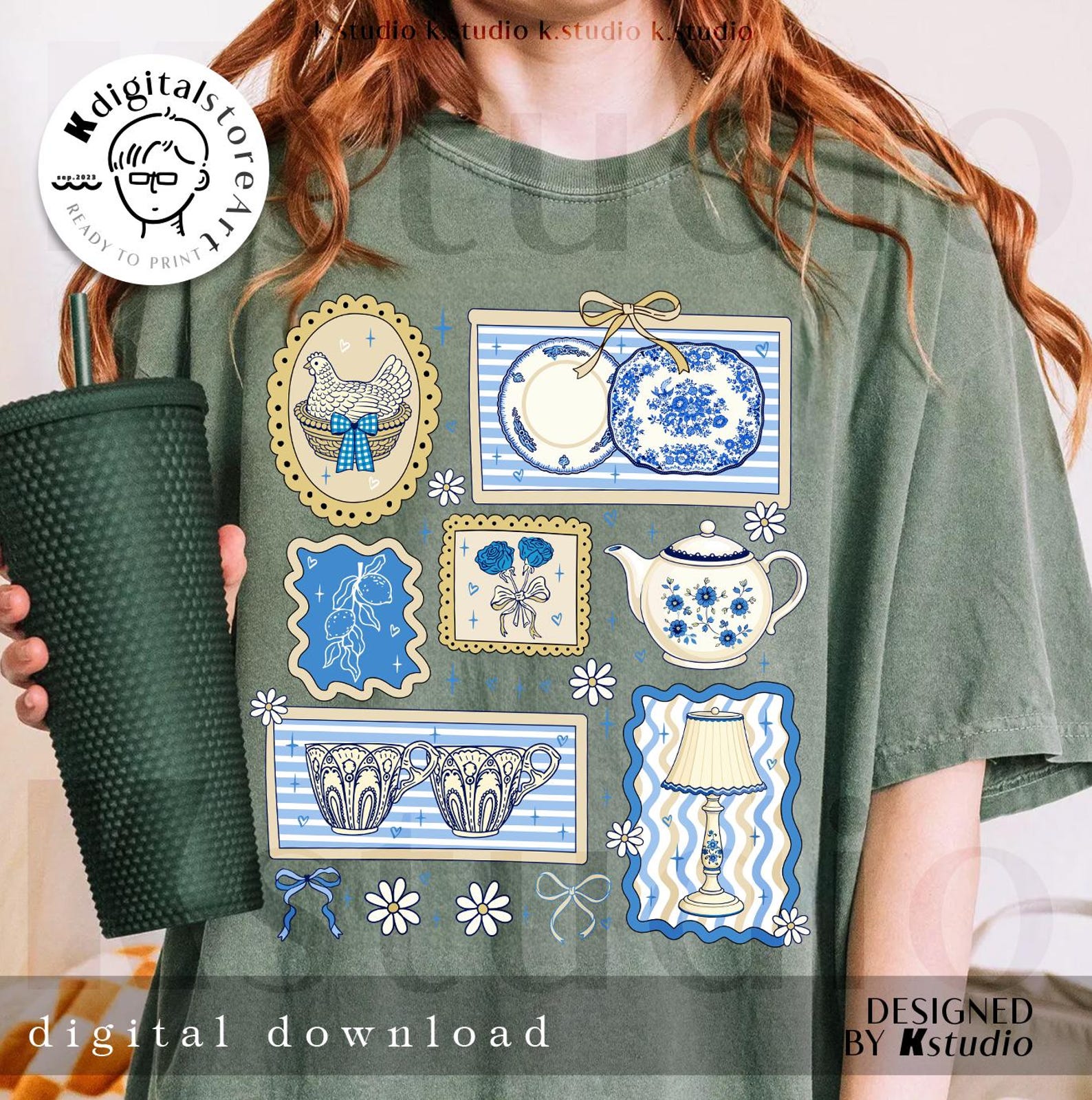 Vintage Grandma Kitchen Png, Thrift Png, Retro Thrifted Png, Cottage ...