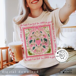 Strawberry Jesus Png, Oh Taste and See the Lord, Christian Png ...