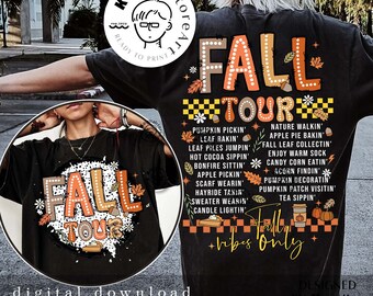 Retro Fall Tour Png, Fall Vibes PNG, Retro Dalmatian Fall Shirt Png ...