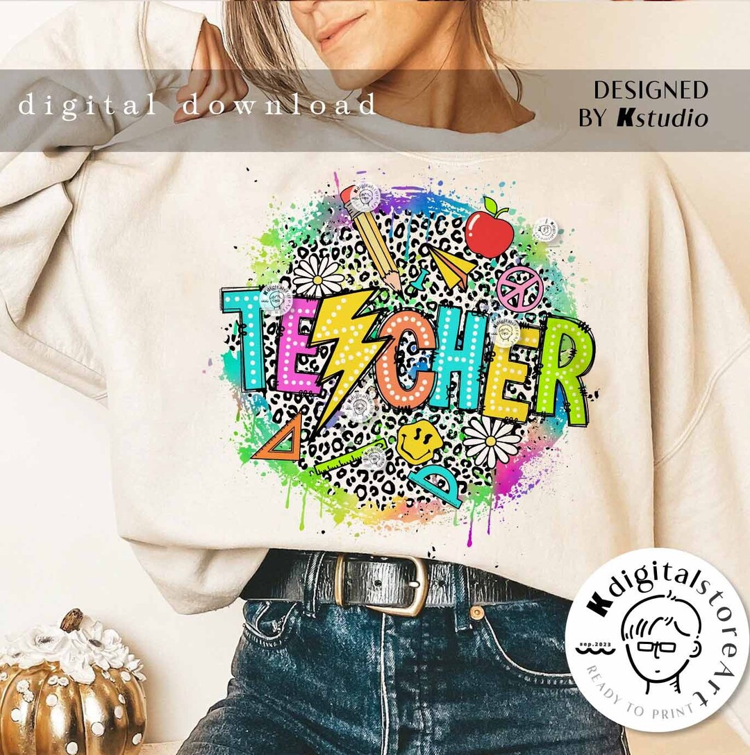 Teacher Back to School Png, Teacher Png, Teacher Shirt Design, ABCD ...