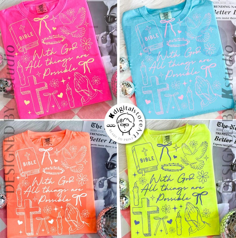Girly Bible Bundle Svg Png, Pray Hope Blessed Design Svg, Jesus Png ...