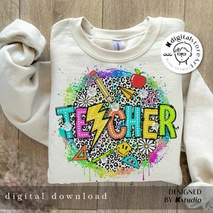 Teacher Back to School Png, Teacher Png, Teacher Shirt Design, ABCD ...