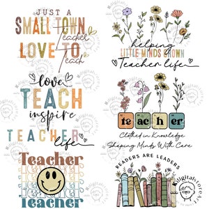 Retro Teacher Bundle Svg Png, Retro Teacher Life PNG, Teacher Back to ...