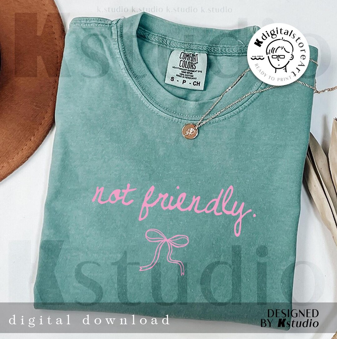 Not Friendly Png, Funny Sarcasm PNG, Mental Health Png, Shirt Design ...