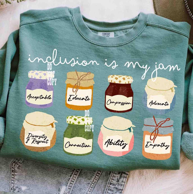 Inclusion is My Jam PNG, Special Education Teacher Shirt Design ...