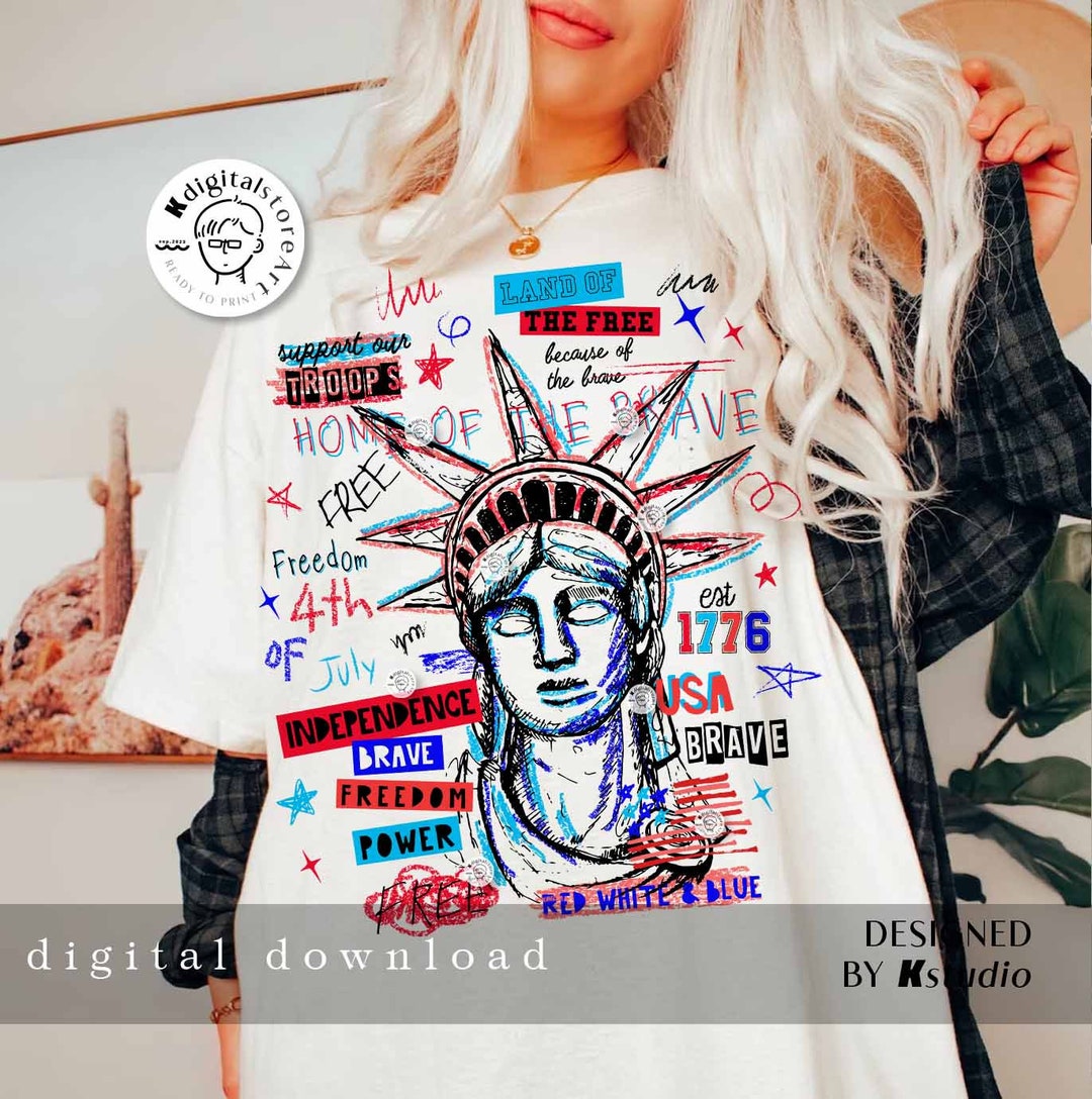 Funny America Png, Usa 1776 Design, Freedom Brave Power, 4th of July ...