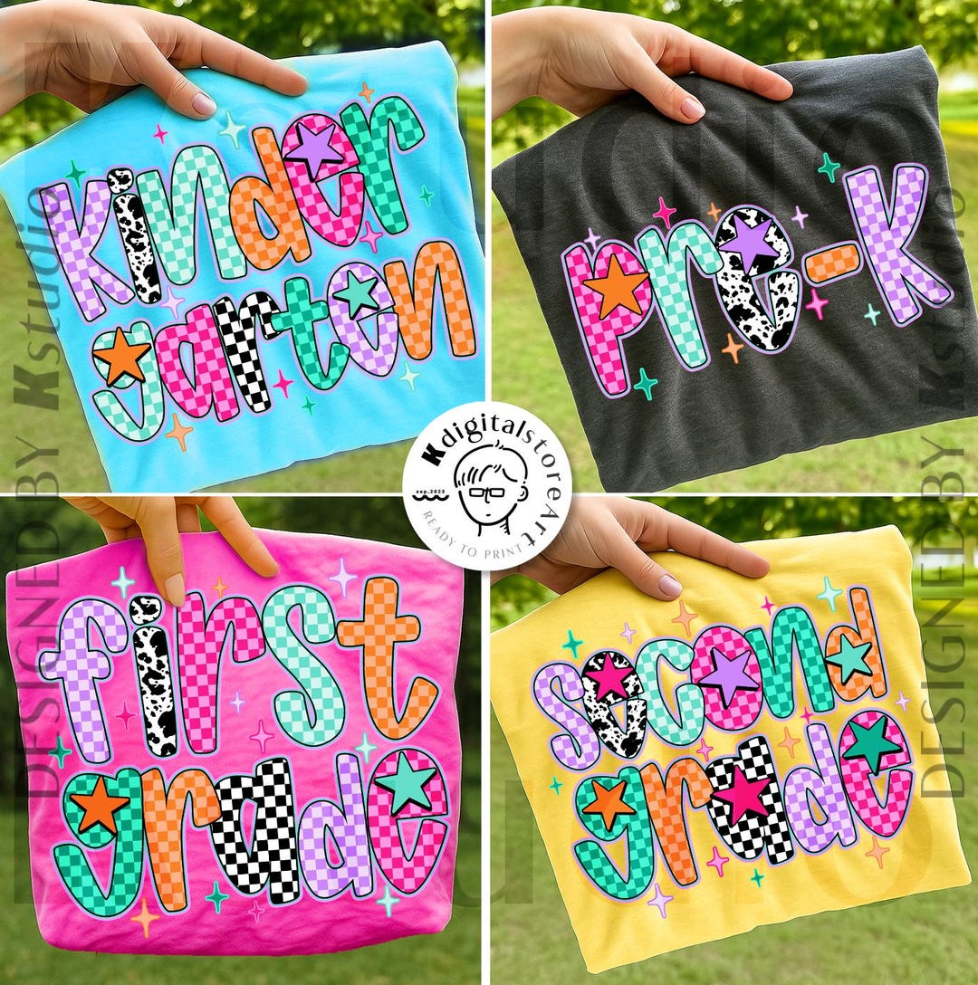 Preppy School Bundle Png, Preppy Kindergarten Png, Back to School, Pre ...